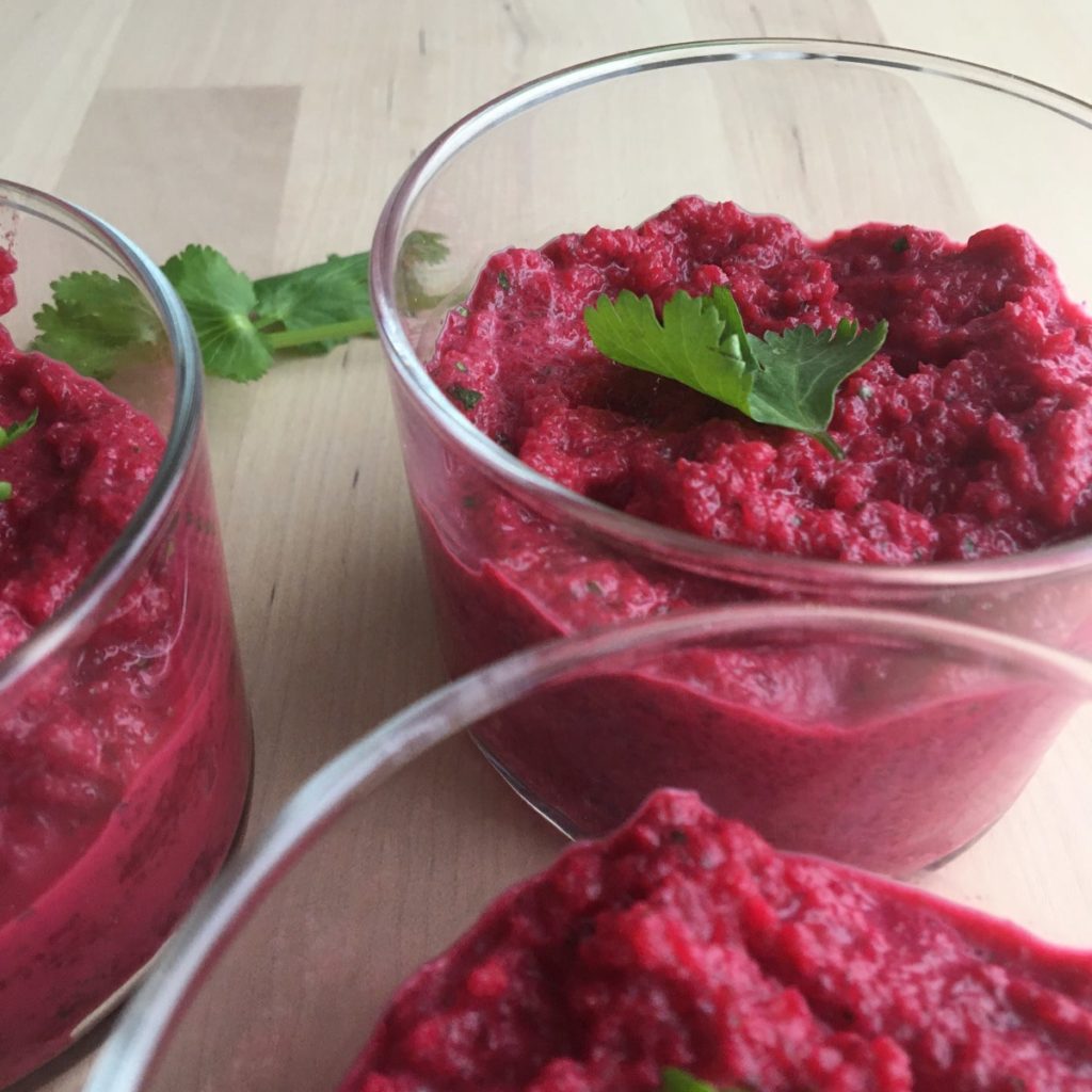 Verrines de betteraves rouges - verdira