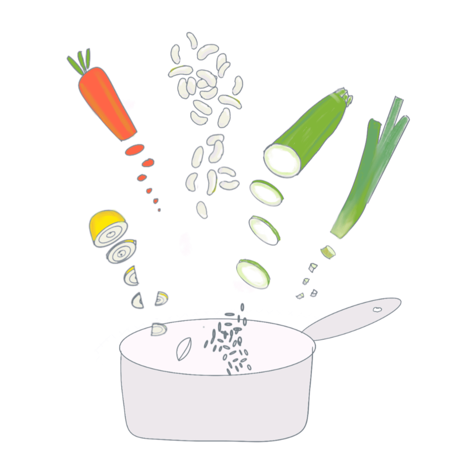 Haricots blancs ou rouges en minestrone - verdira.fr