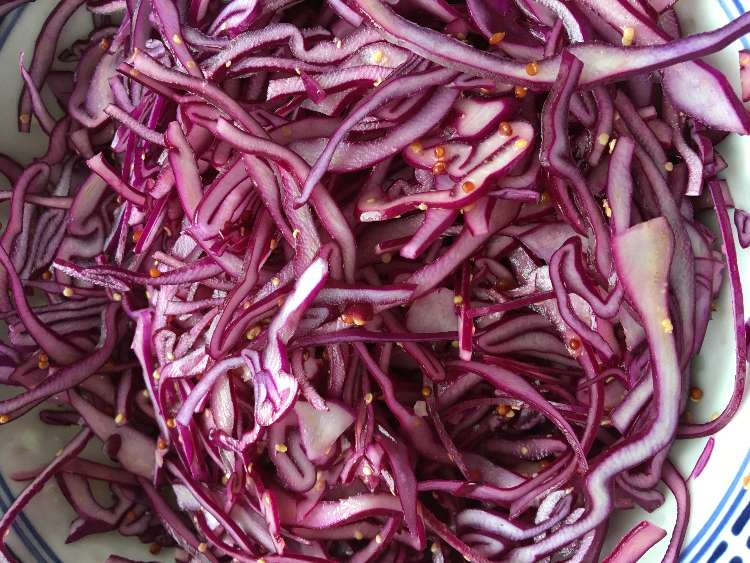 Salade de chou rouge toute simple à la vinaigrette - verdira.fr