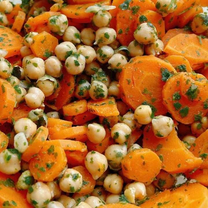 Salade de carottes et pois chiches à la marocaine - verdira.fr