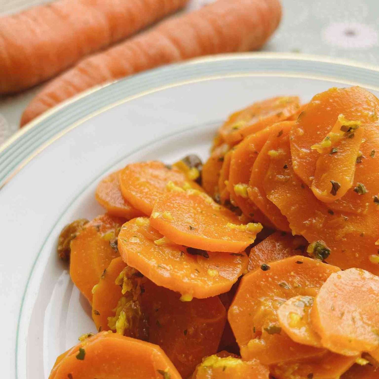 Carottes aux épices et raisins secs - verdira